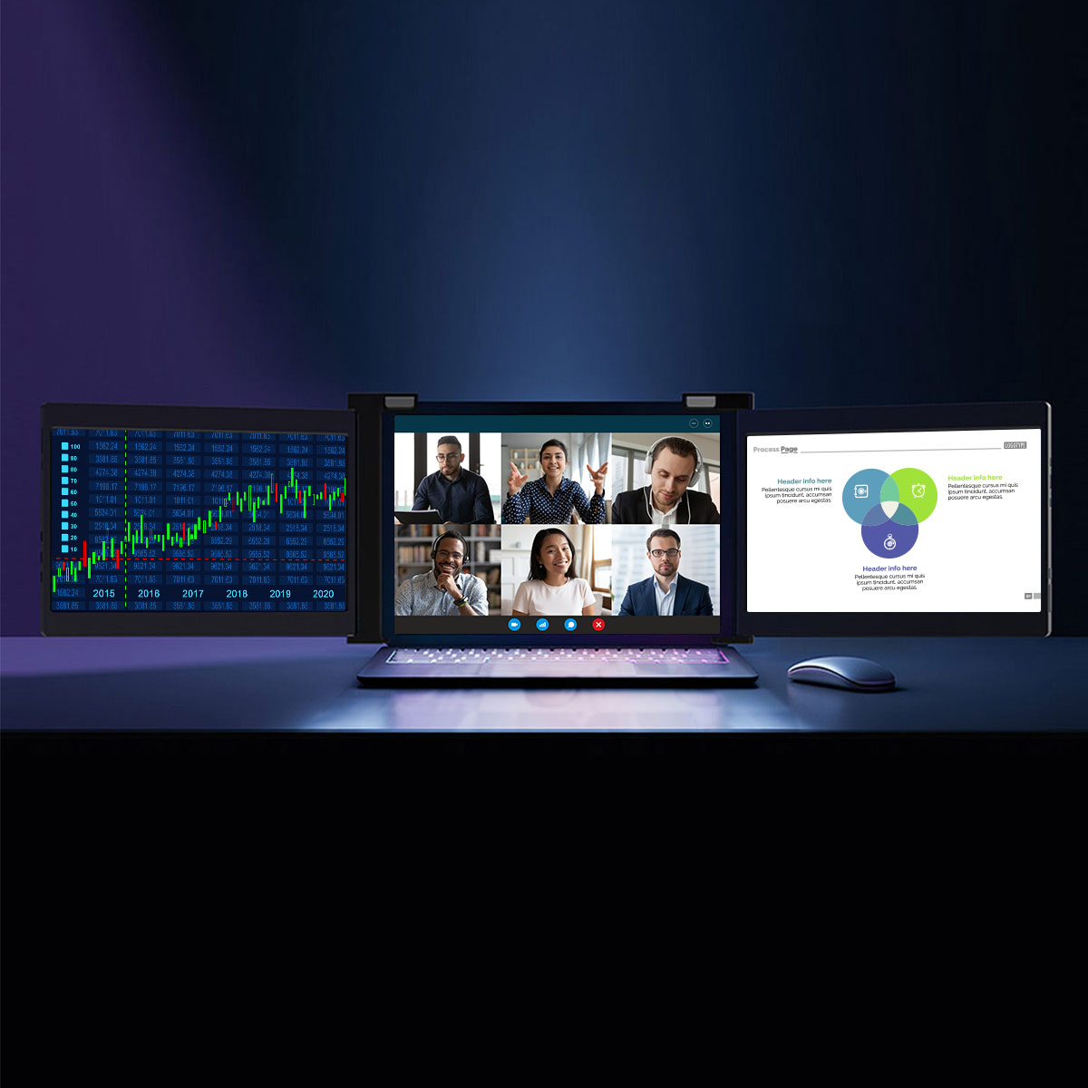 Are The Portable Triple Monitor Screens For Laptops Slideable ...